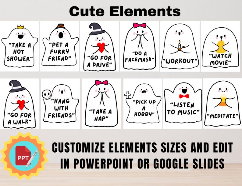 Halloween Mental Health Bulletin Board Kit | School Nurse Classroom ...