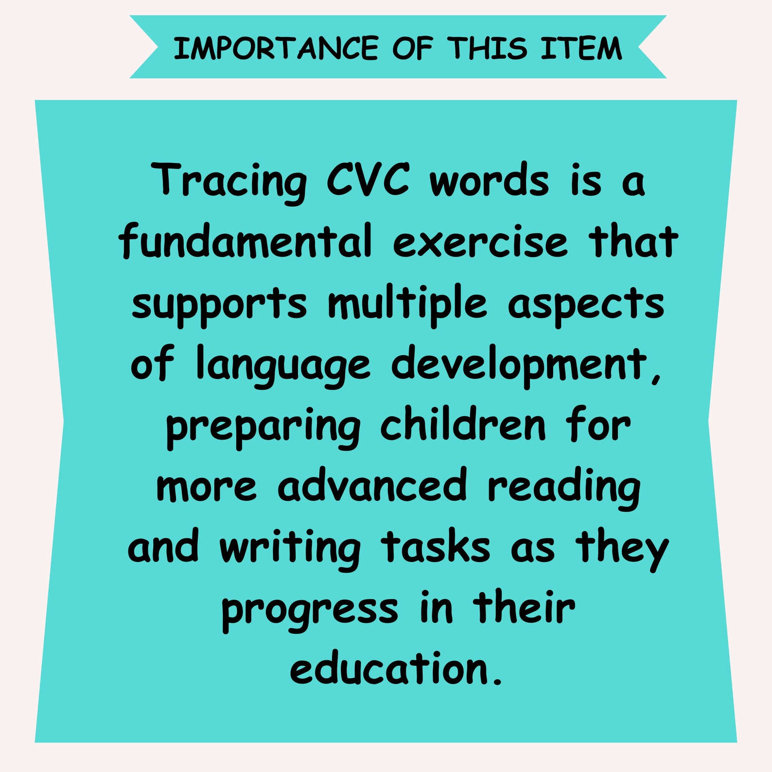 CVC Phonics, Words Tracing Cards, CVC Flashcards for Pre-k, Words ...