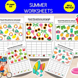 Summer Worksheet Bundle | Preschool Worksheets, Kindergarten Worksheets ...