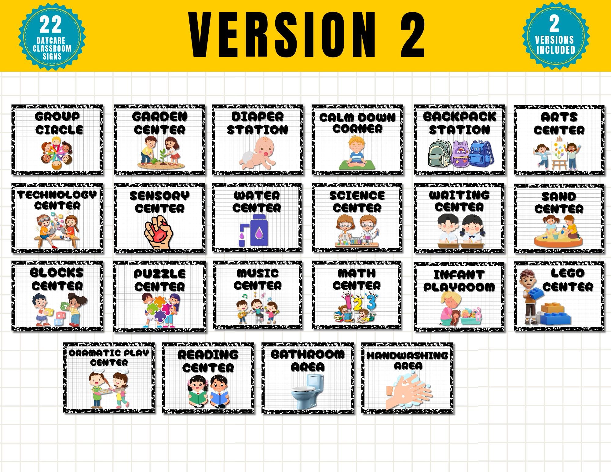 Daycare Center Signs | Classroom Decor (digital Download) - Etsy
