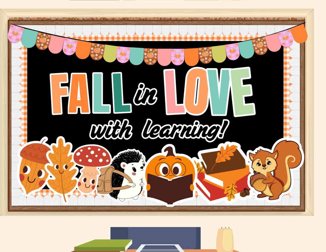 Cute Fall Bulletin Board Kit | Autumn Classroom Decor (printable) - Etsy
