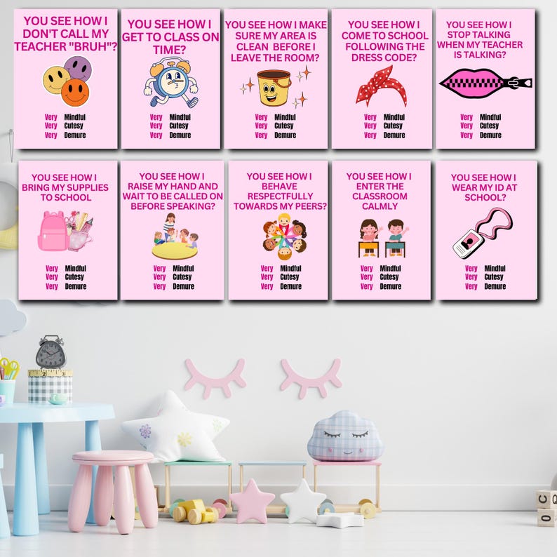 Classroom Rules Very Mindful, Very Cutesy, Very Demure | Daycare Rules ...