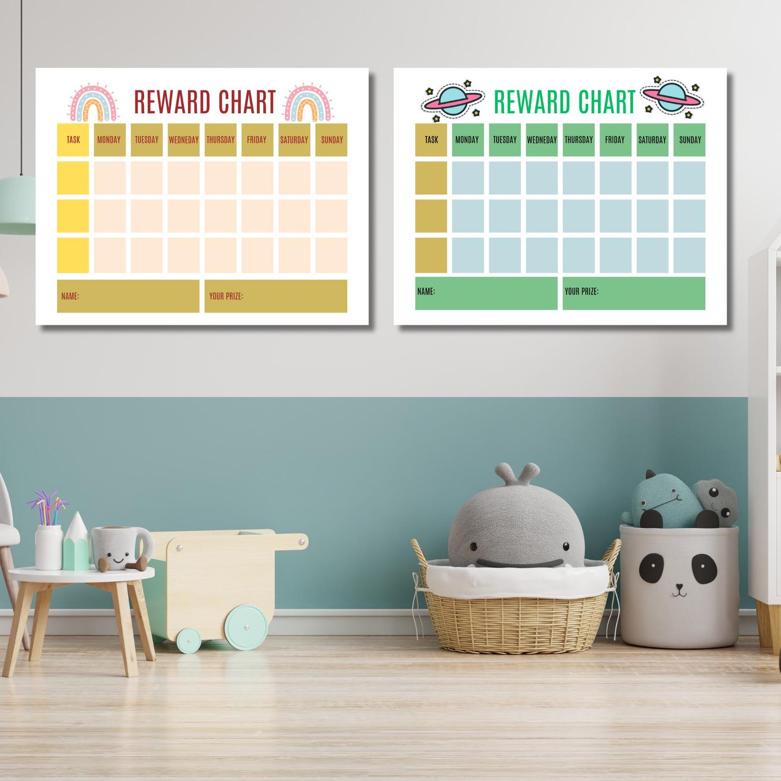 Sticker Chart, 10 for 1, Kid Reward Chart, Behavior Chore Chart ...