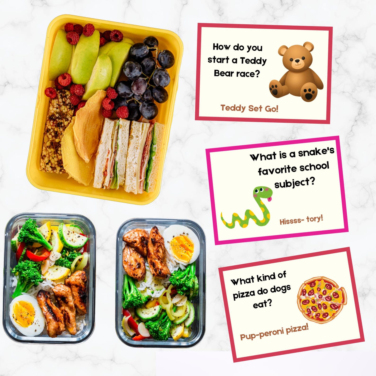 Lunchbox Jokes for Kids, Printable Lunch Box Notes, Back to School ...