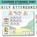 Owl-themed Attendance Chart Bulletin Board | Daily Attendance Chart L ...