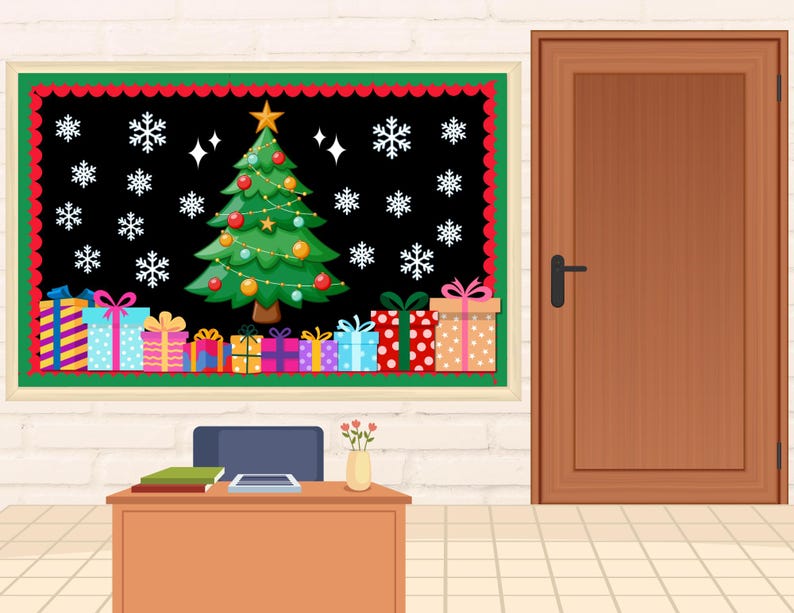 Christmas Bulletin Board, Classroom Decor, Bulletin Board, Christmas ...