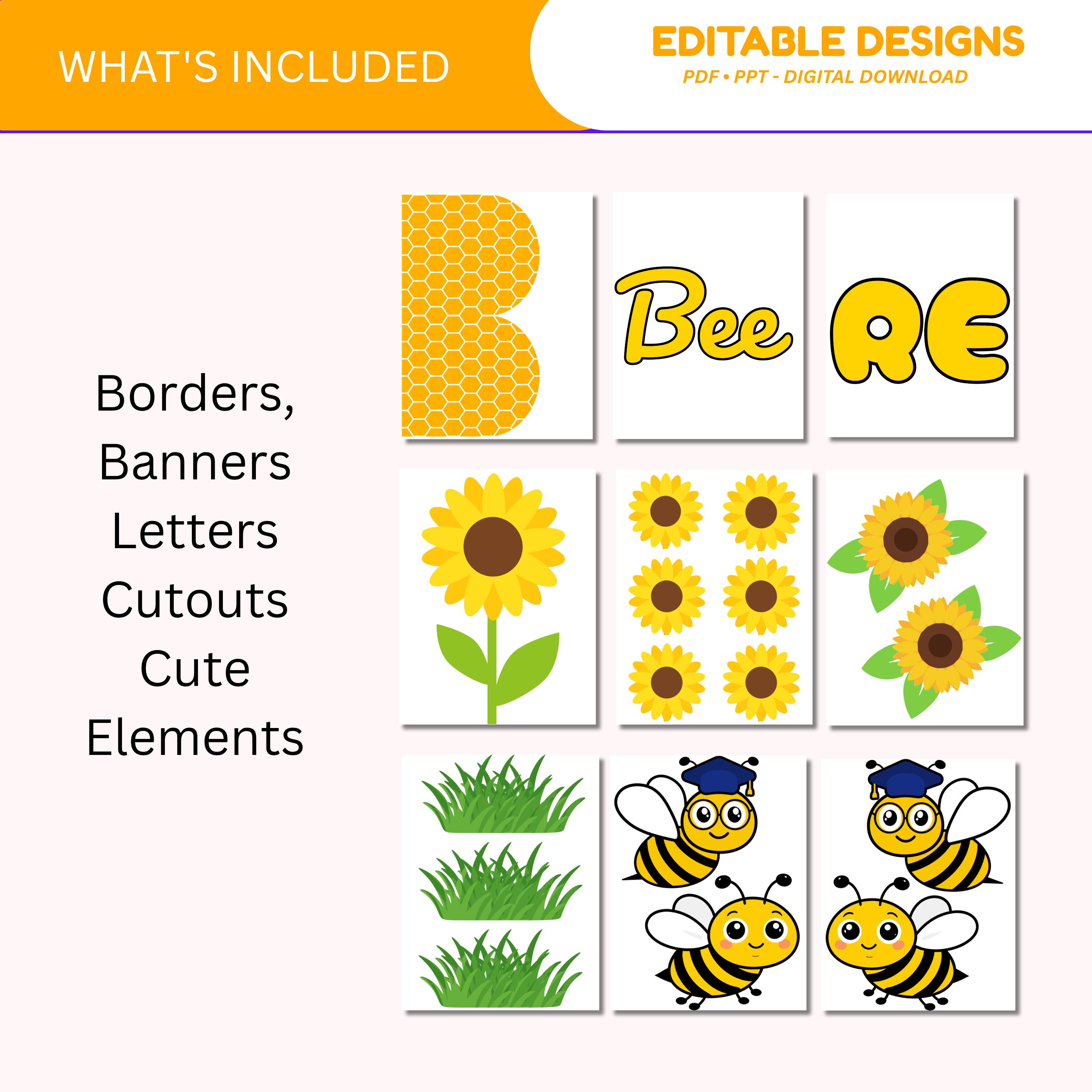 Honey Bee Bulletin Board Kit: Bee the Reason Someone Smiles Today ...