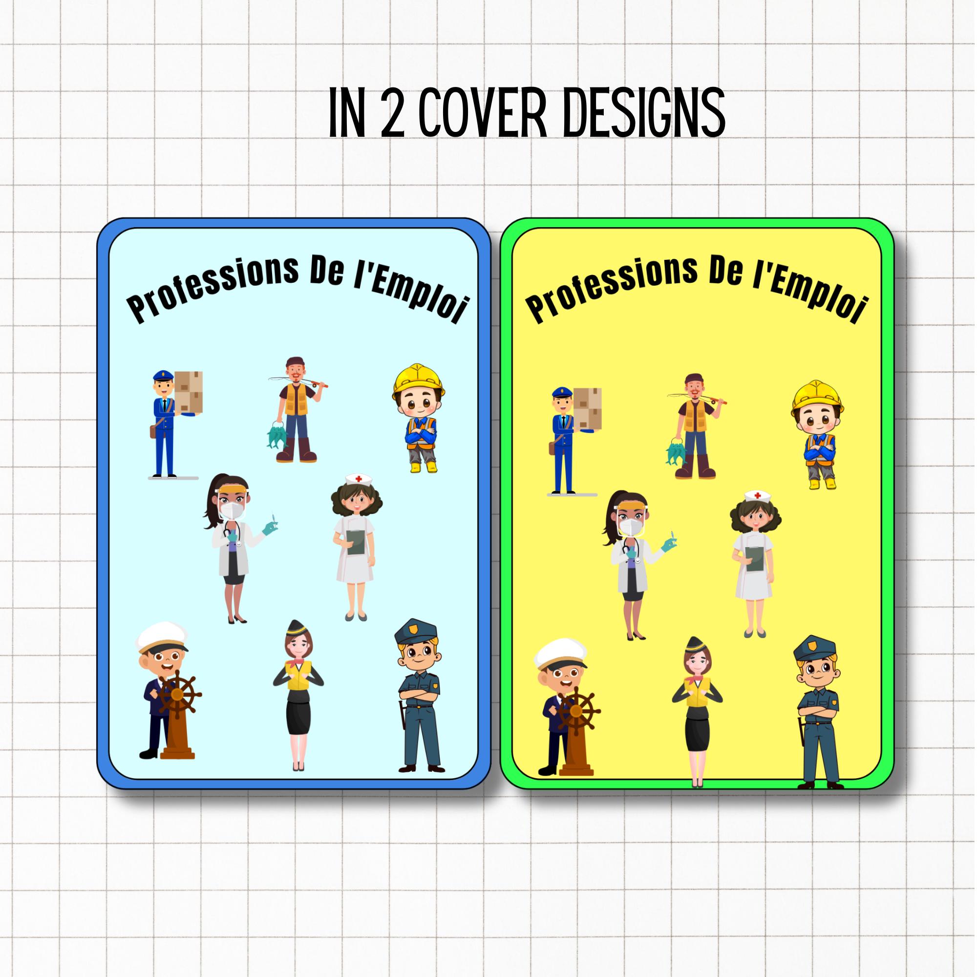 French Jobs Flash Cards | Educational Learning (PDF File) - Etsy