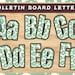 Nature Sage Green Bulletin Board Letters | Classroom Decor (PDF) - Etsy