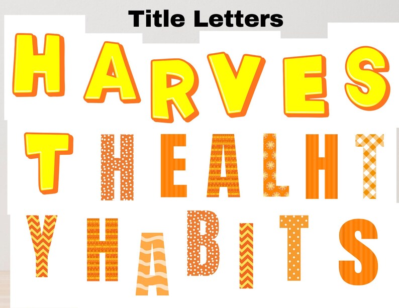 Healthy Habit Bulletin Board Kit | Fall Autumn Decor | Bulletin Board ...