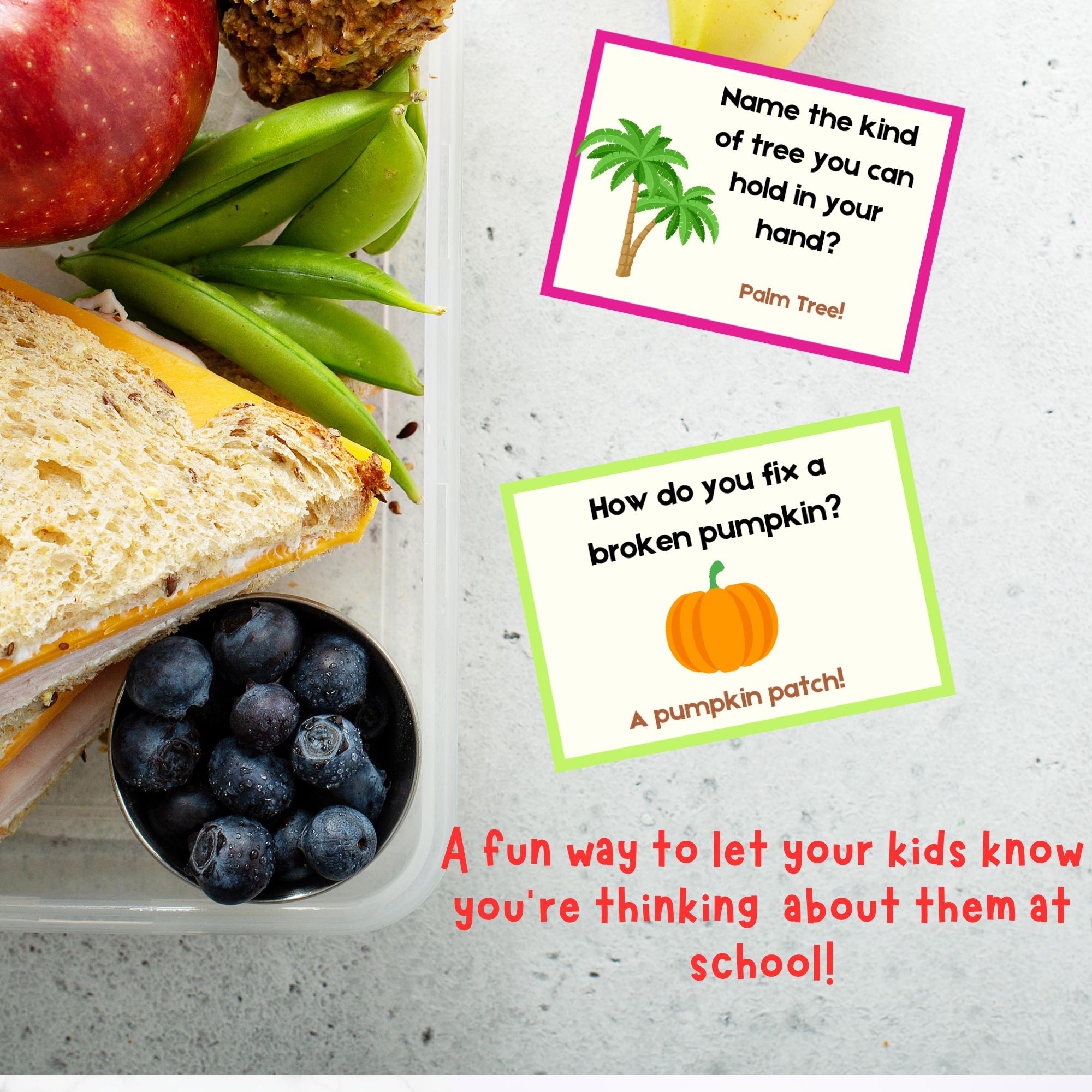 Lunchbox Jokes for Kids, Printable Lunch Box Notes, Back to School ...