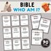 Bible Who Am I Trivia Cards, Printable Christian Party Game for Kids ...
