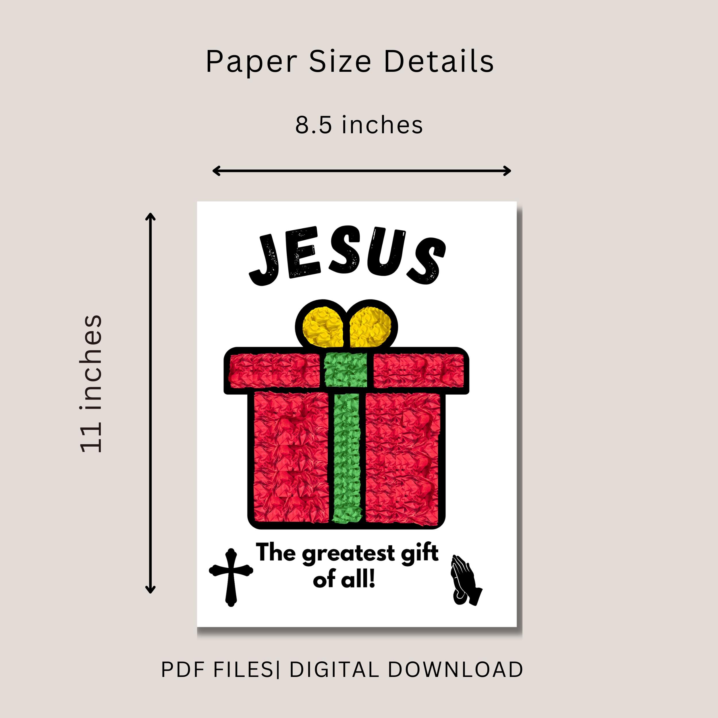 Christmas Nativity Craft | Sunday School Bible Activity (printable) - Etsy