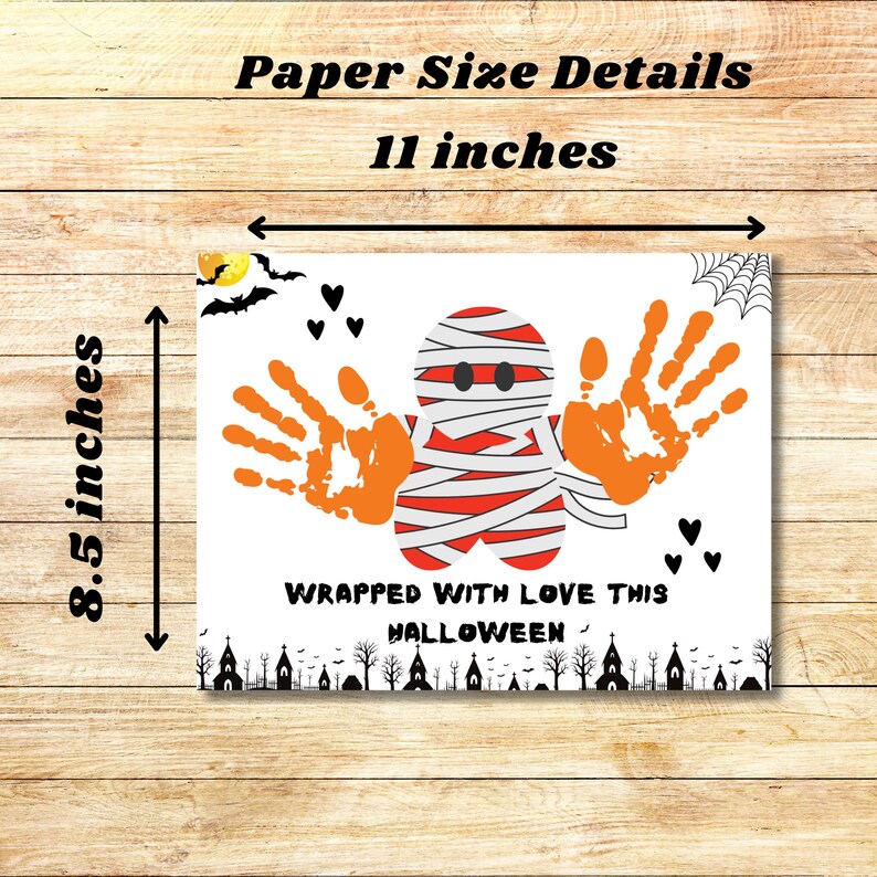 Halloween Handprint Art Bundle, Kids Activity (digital Download) - Etsy
