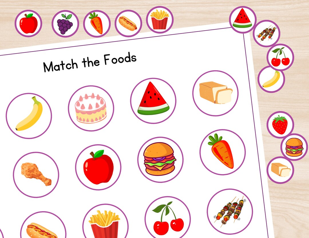 Color Matching Game, Busy Book Printable, Educational Activity ...