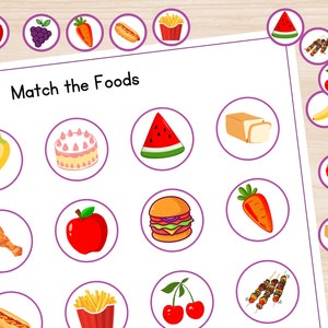 Color Matching Game, Busy Book Printable, Educational Activity ...