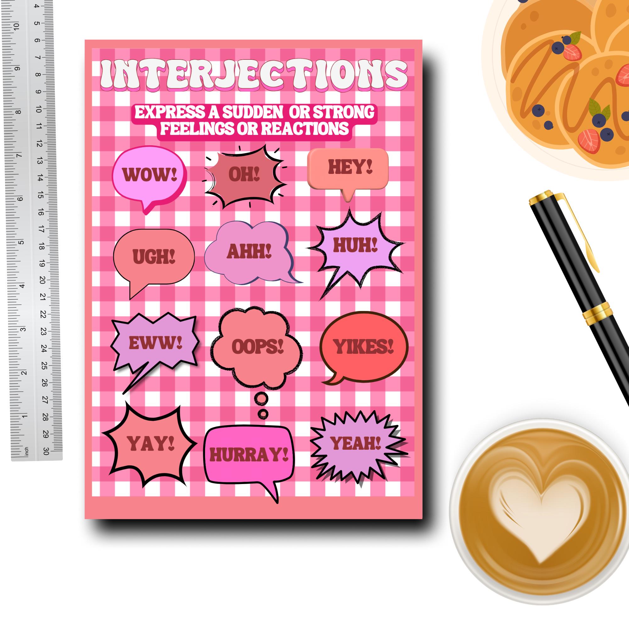 English Grammar Posters Bundle | Pastel Classroom Decor (digital ...