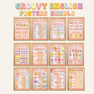 Parts of Speech Bundle I English Posters Bundle | Bulletin Board ...