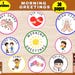 Morning Greeting, Morning Greeting to Welcome Kids, Printable Kids ...