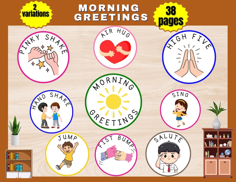 Morning Greeting, Morning Greeting to Welcome Kids, Printable Kids ...