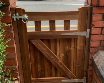 Wooden Gate New Garden Gates Timber Gate Handmade Bespoke Sizes Custom ...