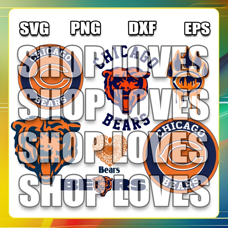 Chicago Bearss Football SVG PNG Bundle, Svg Sports Files, Svg for ...