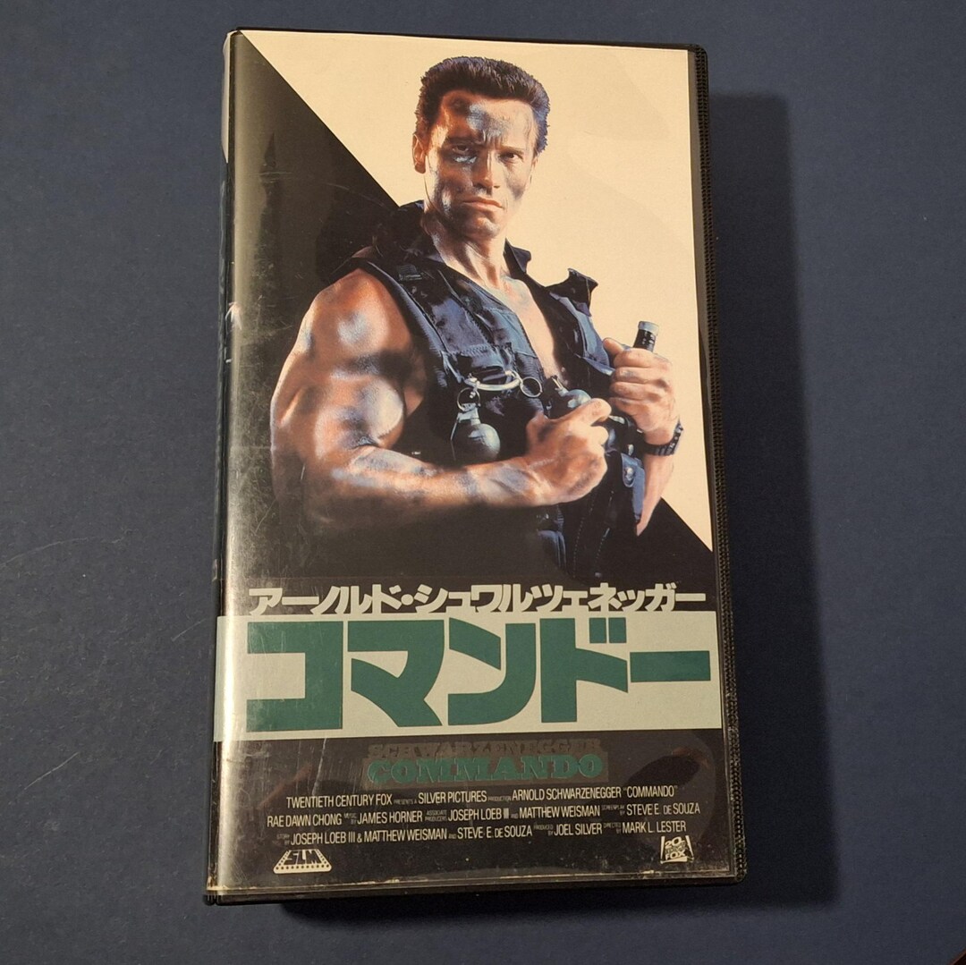 1986 Commando, Original Japanese VHS by CBS/FOX . Very Good Condition ...