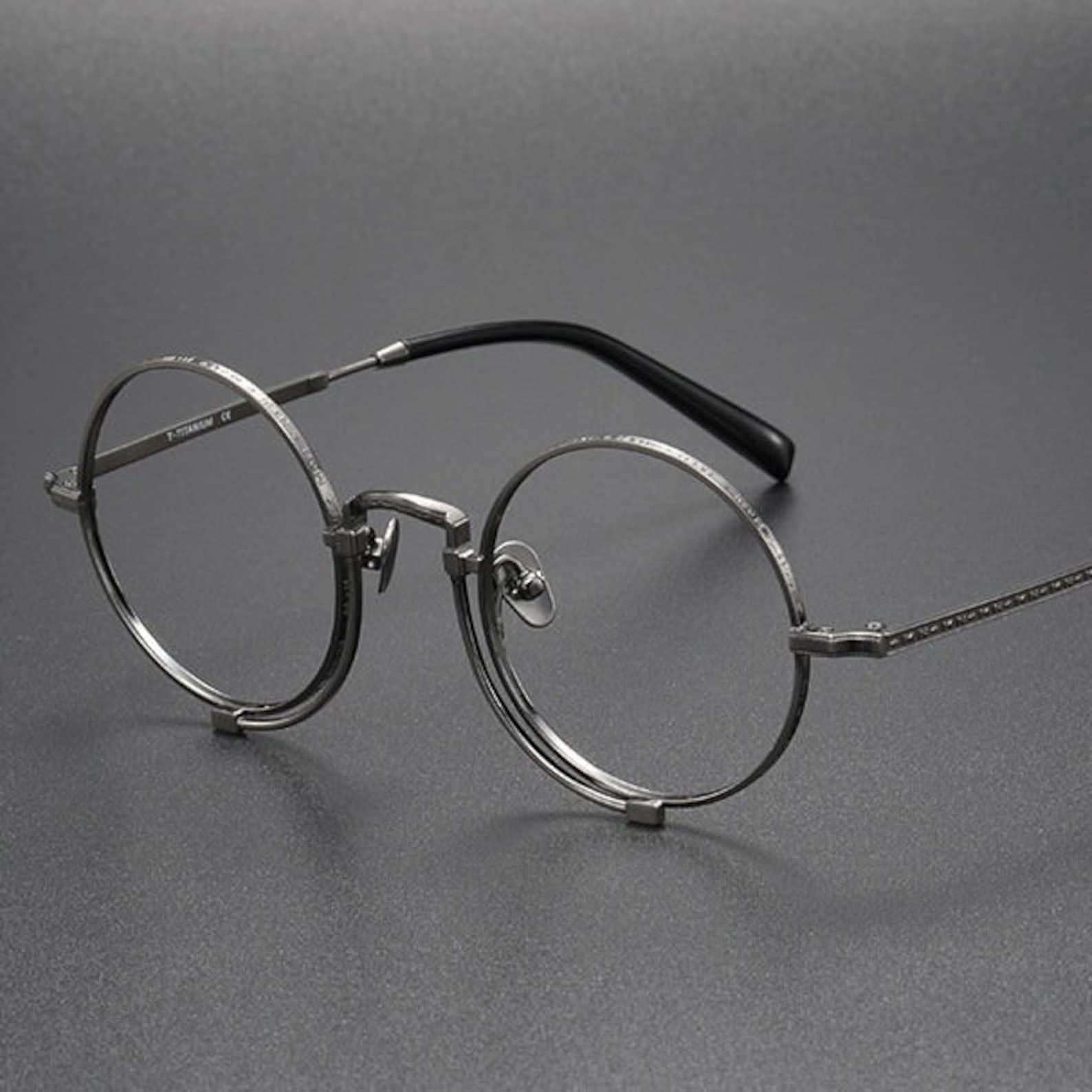 Vintage Round Titanium Eyeglass Frames, Tortoiseshell Design - Etsy UK
