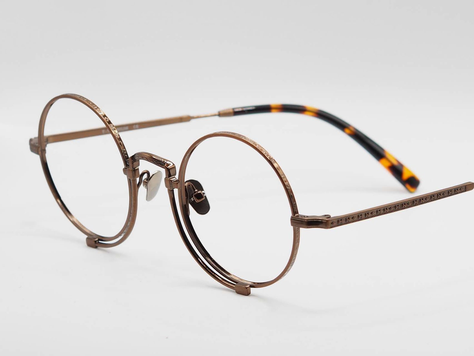 Vintage Round Titanium Eyeglass Frames, Tortoiseshell Design - Etsy UK
