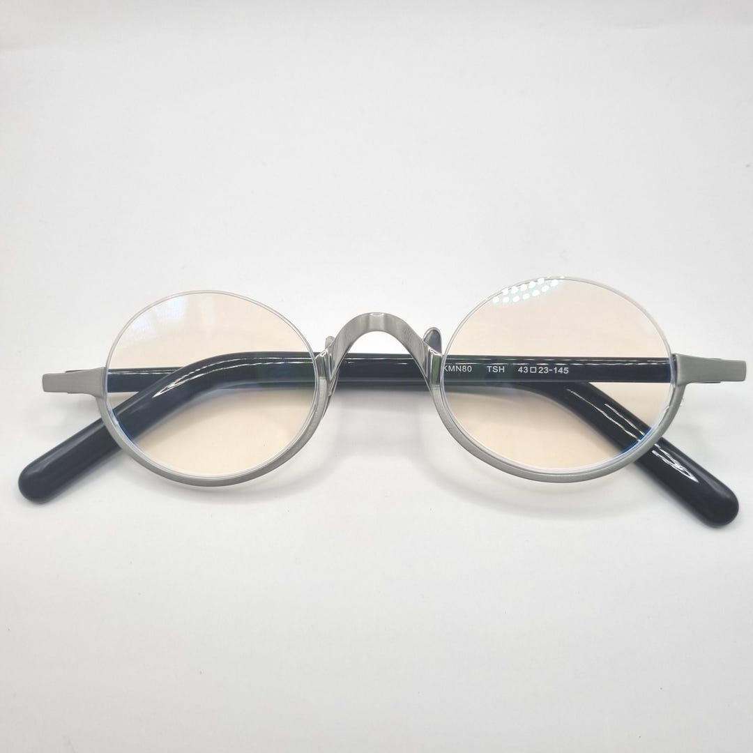 Titanium Half Rim Oval Eyeglass Frame – Ultra-light Minimalist Design ...