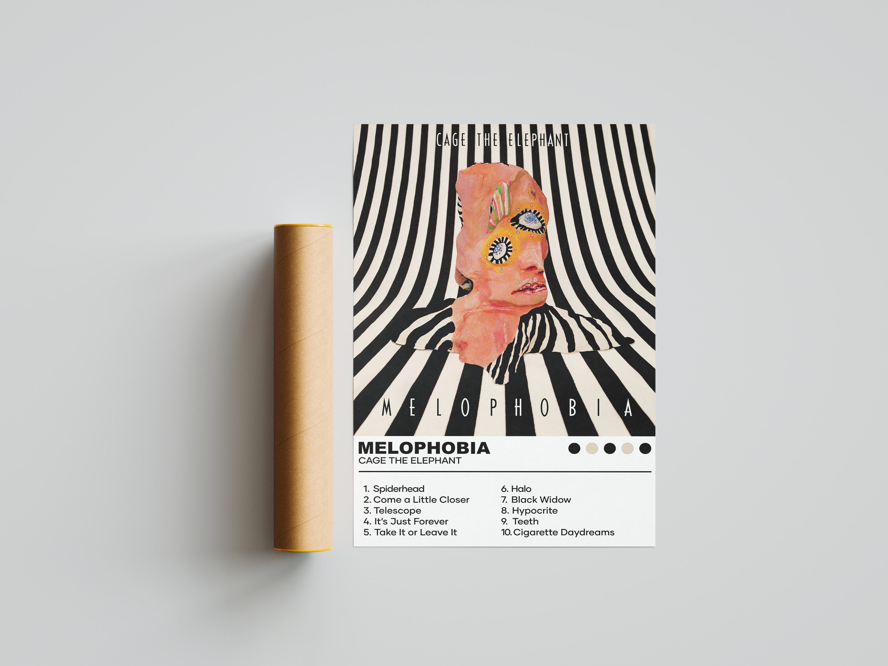 Melophobia - Cage the Elephant Album Poster, Melophobia Cage the ...