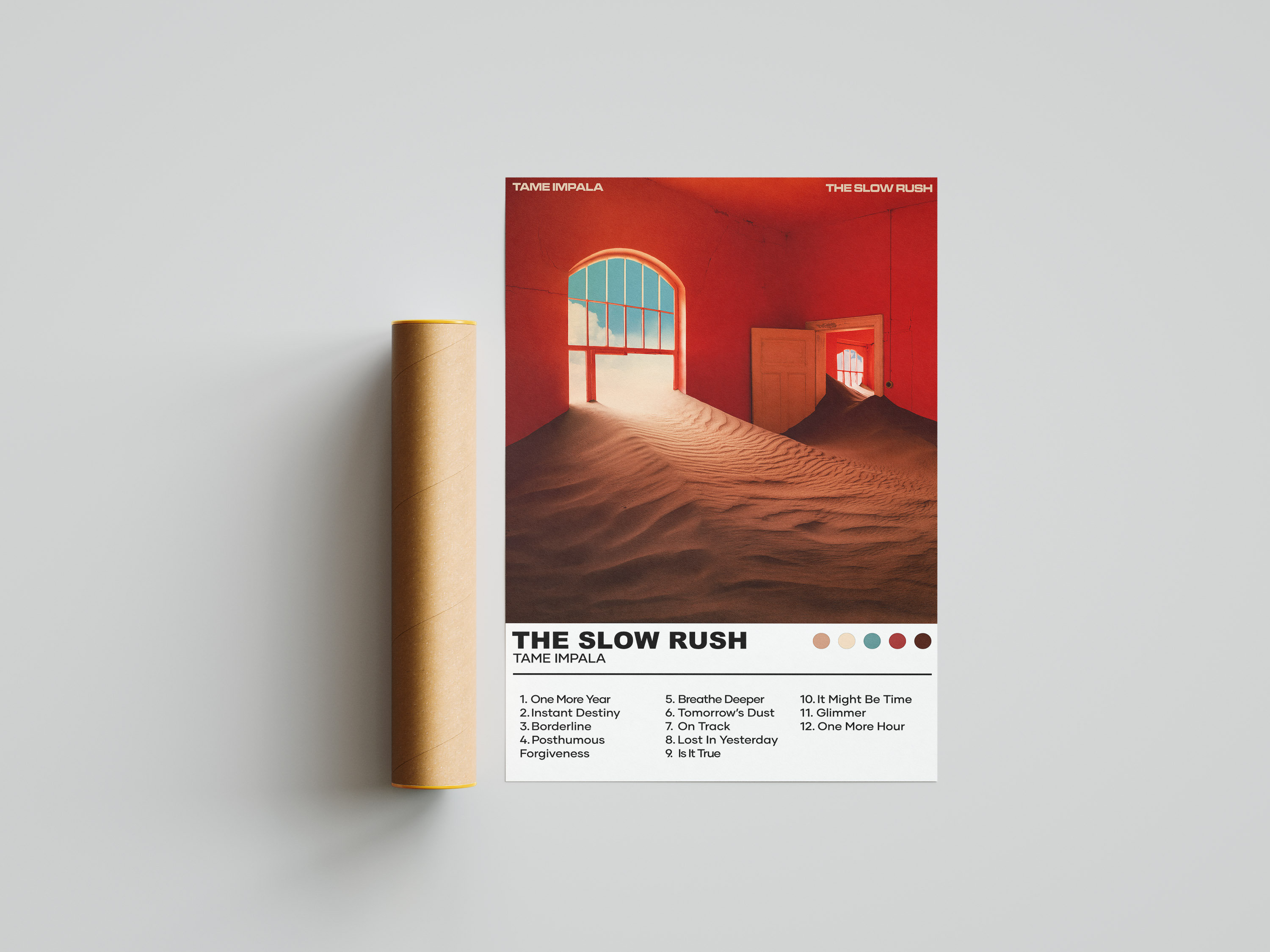 The Slow Rush Tame Impala Album Poster, the Slow Rush Tame Impala ...