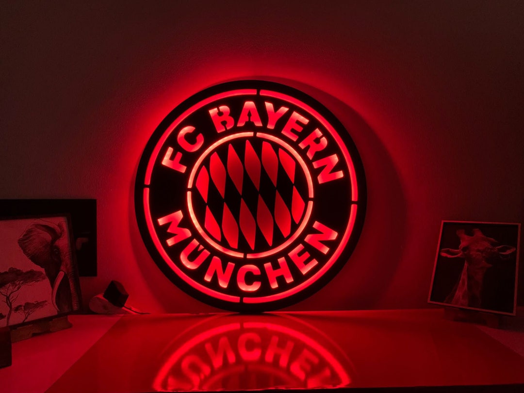 FC Bayern Munchen Led Sign Illuminated Bayern Munich Wall Art Lighted ...