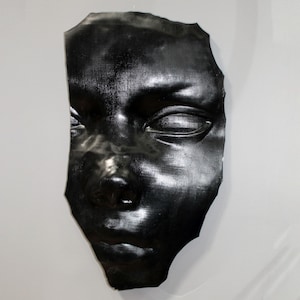 3D Stone Sculpture Abstract Face Object Mask Modern Concrete Stone View ...
