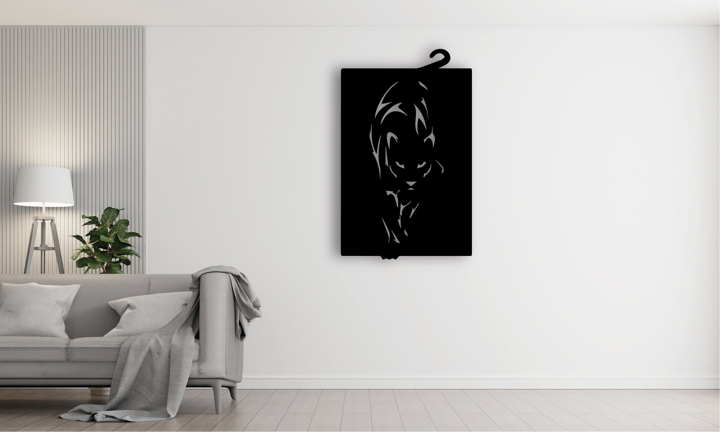 Panther Wall Decor Panther Wooden Sign Bedroom Decor Led Wall Decor ...
