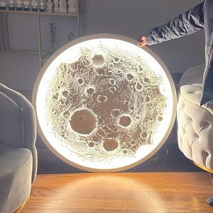 3D Moonlight Led Sign Illuminated Moonlight Wall Art Lighted Moonlight ...