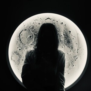 3D Moonlight Led Sign Illuminated Moonlight Wall Art Lighted Moonlight ...