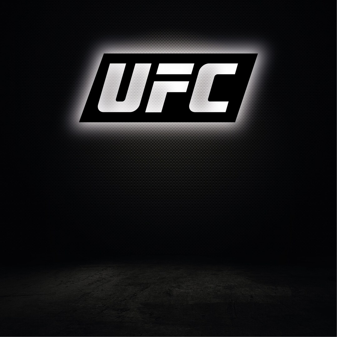 UFC Led Sign Illuminated UFC Wall Art Lighted Ufc Decor Lighted Home ...