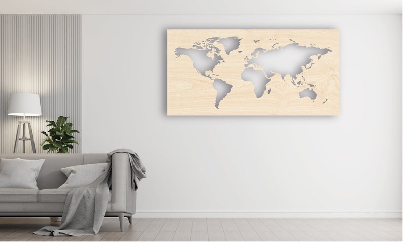 World Maps Led Sign Illuminated Maps Wall Art Lighted World Map Square ...