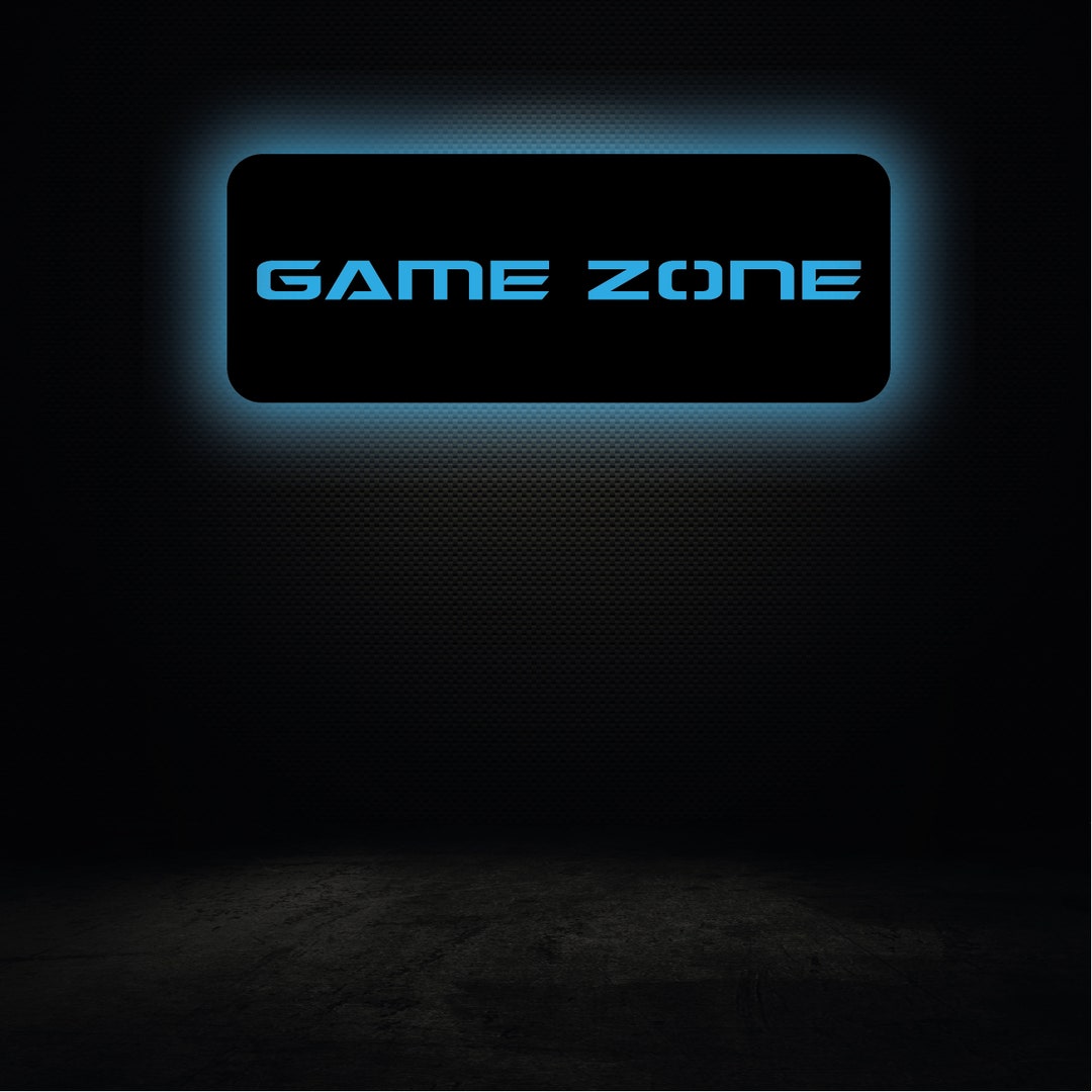 Game Zone LED Sign Game Zone Neon Decor Game Room Lighting Decor Game ...