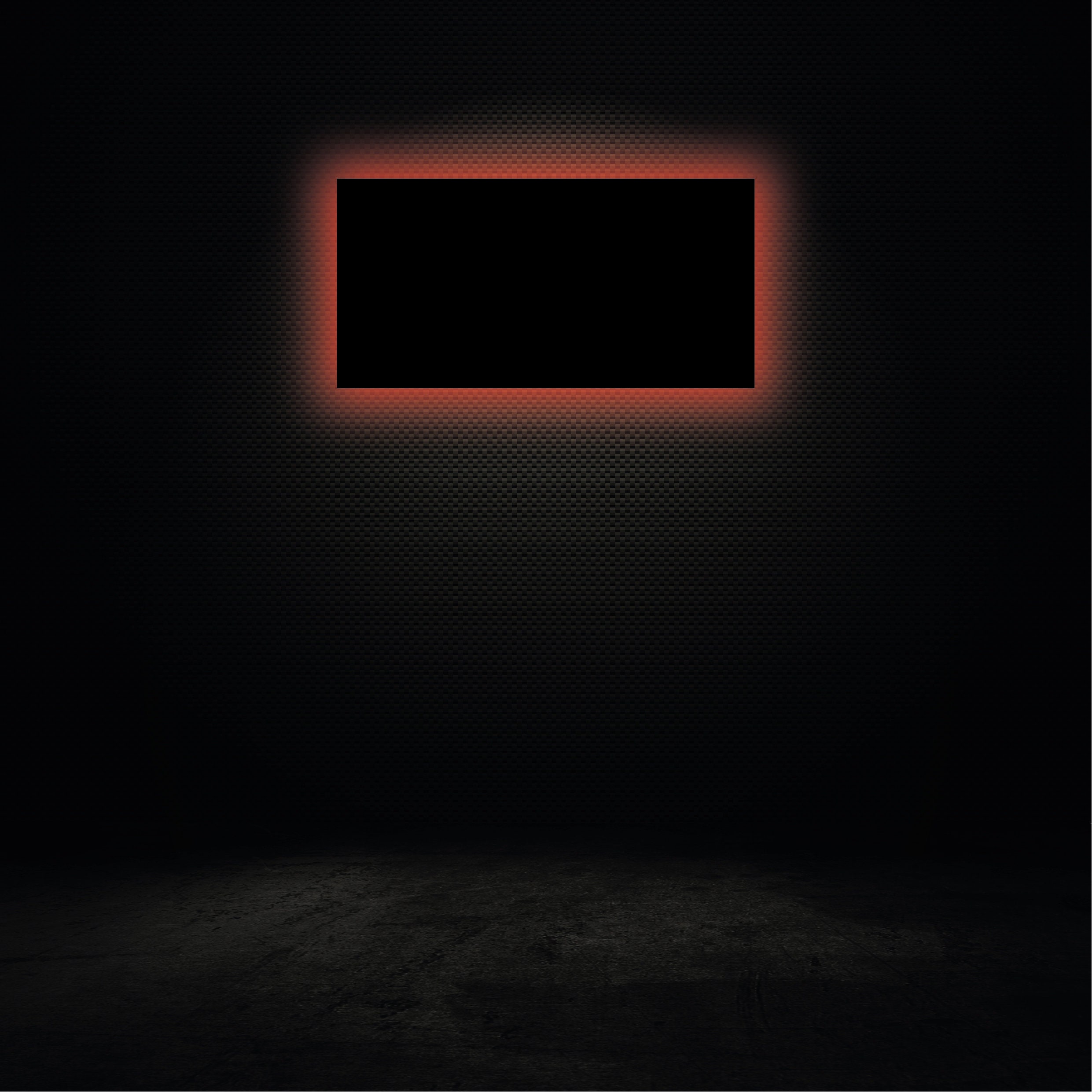 Rectangle Geometric Shape Led Sign Illuminated Rectangle Wall Art ...