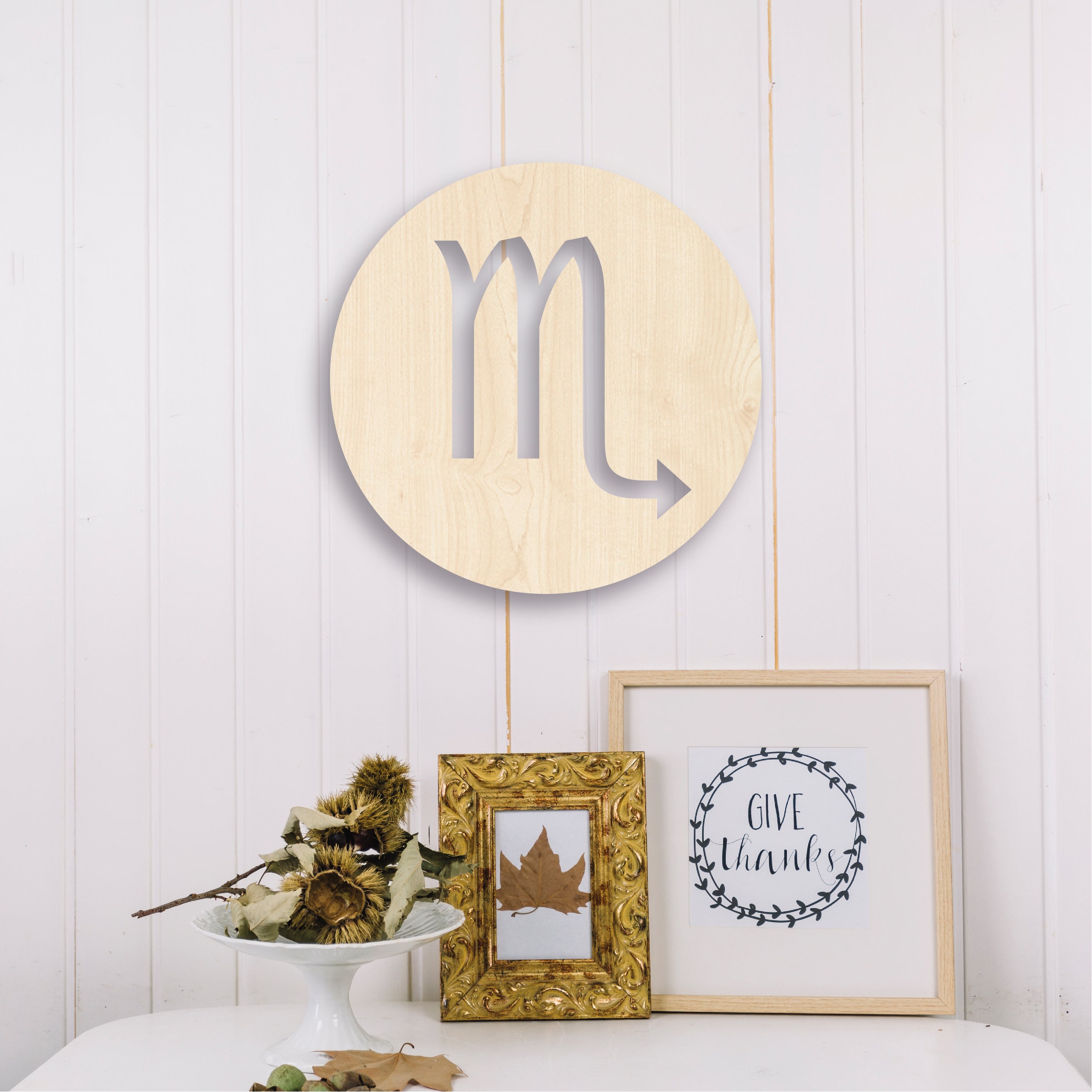 Zodiac Signs Scorpio Astrology Wall Art Illuminated Wall Decor Lighting ...