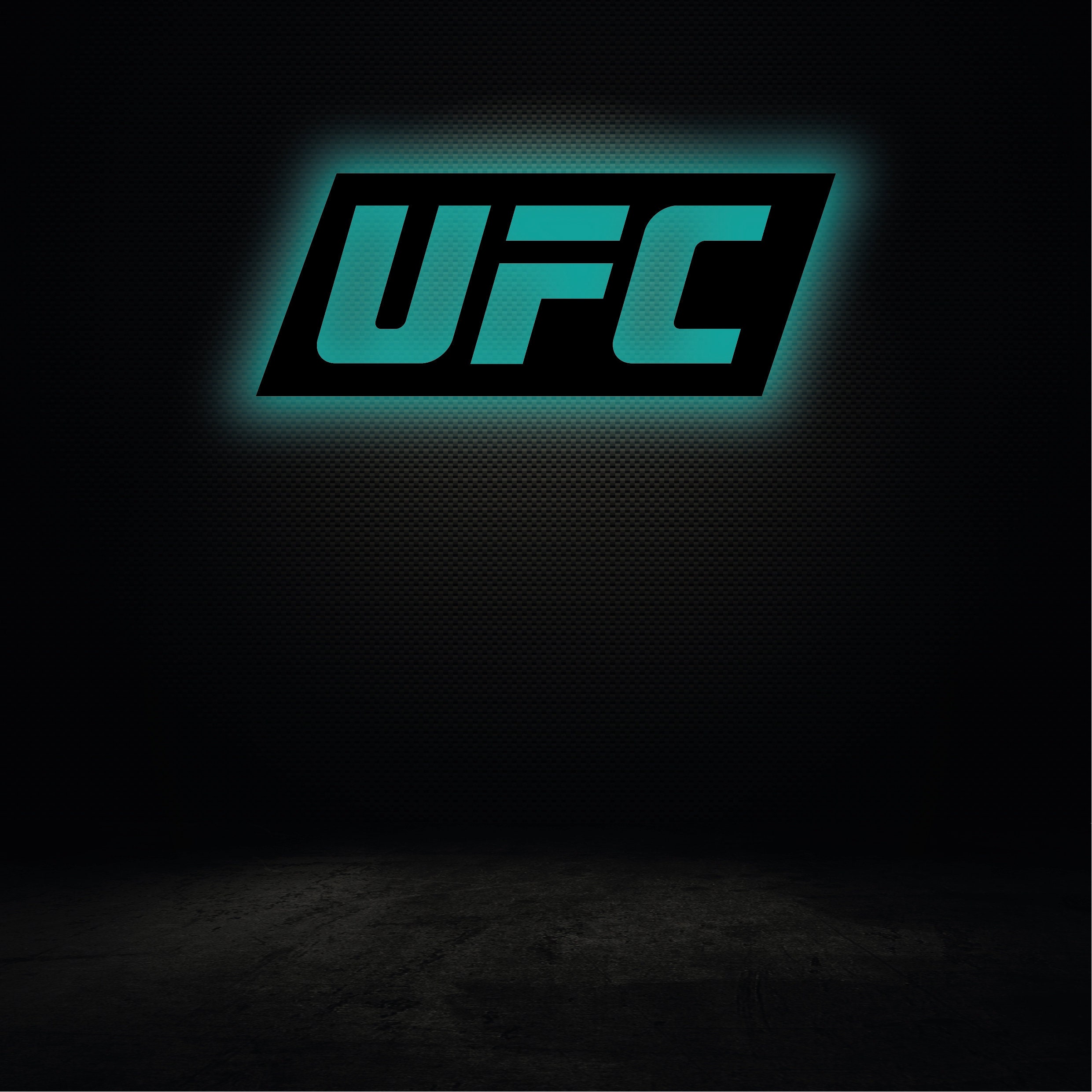 UFC Led Sign Illuminated UFC Wall Art Lighted Ufc Decor Lighted Home ...