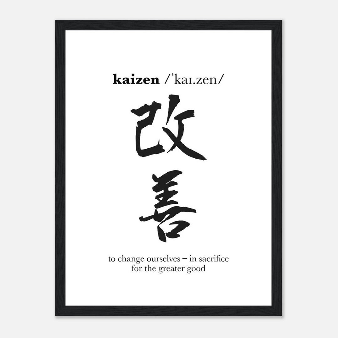 Kaizen / Motivational / Wall Decoration / Poster / Framed Picture ...