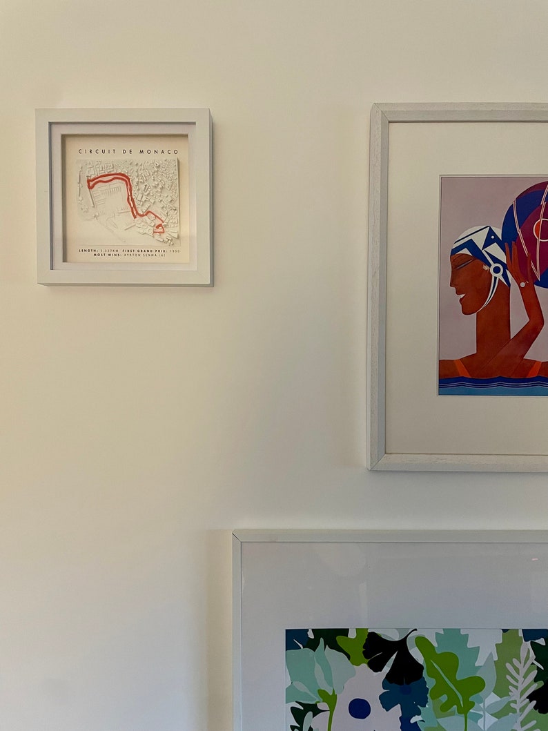 F1 Monaco Track 3d Print Framed F1 Gift - Etsy
