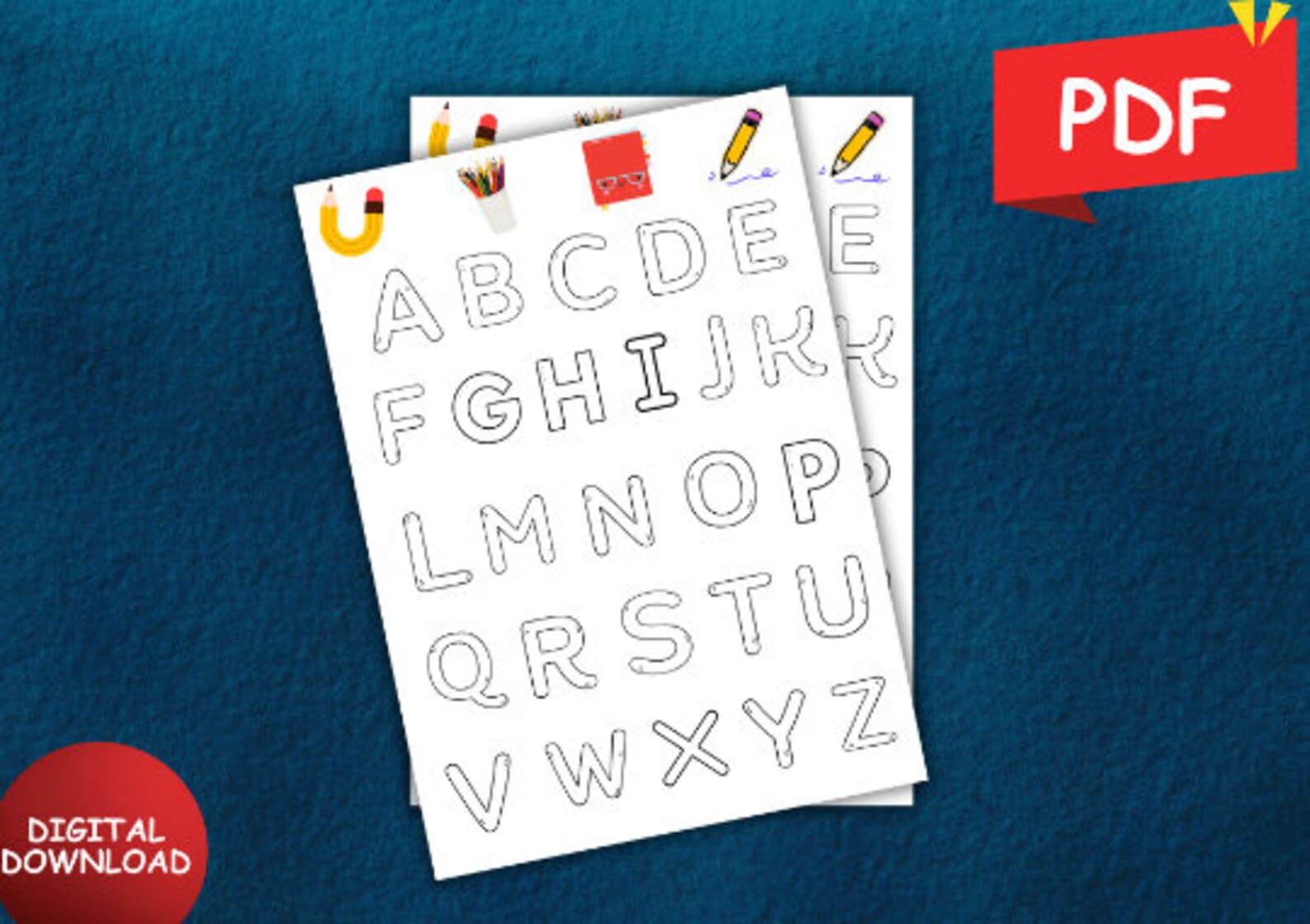 Montessori Letters Letter Recognition Printable Abc Pre-k Alphabet ...