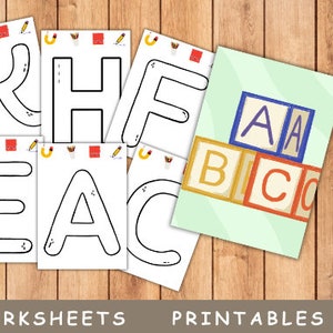 Montessori Letters Letter Recognition Printable Abc Pre-k Alphabet ...