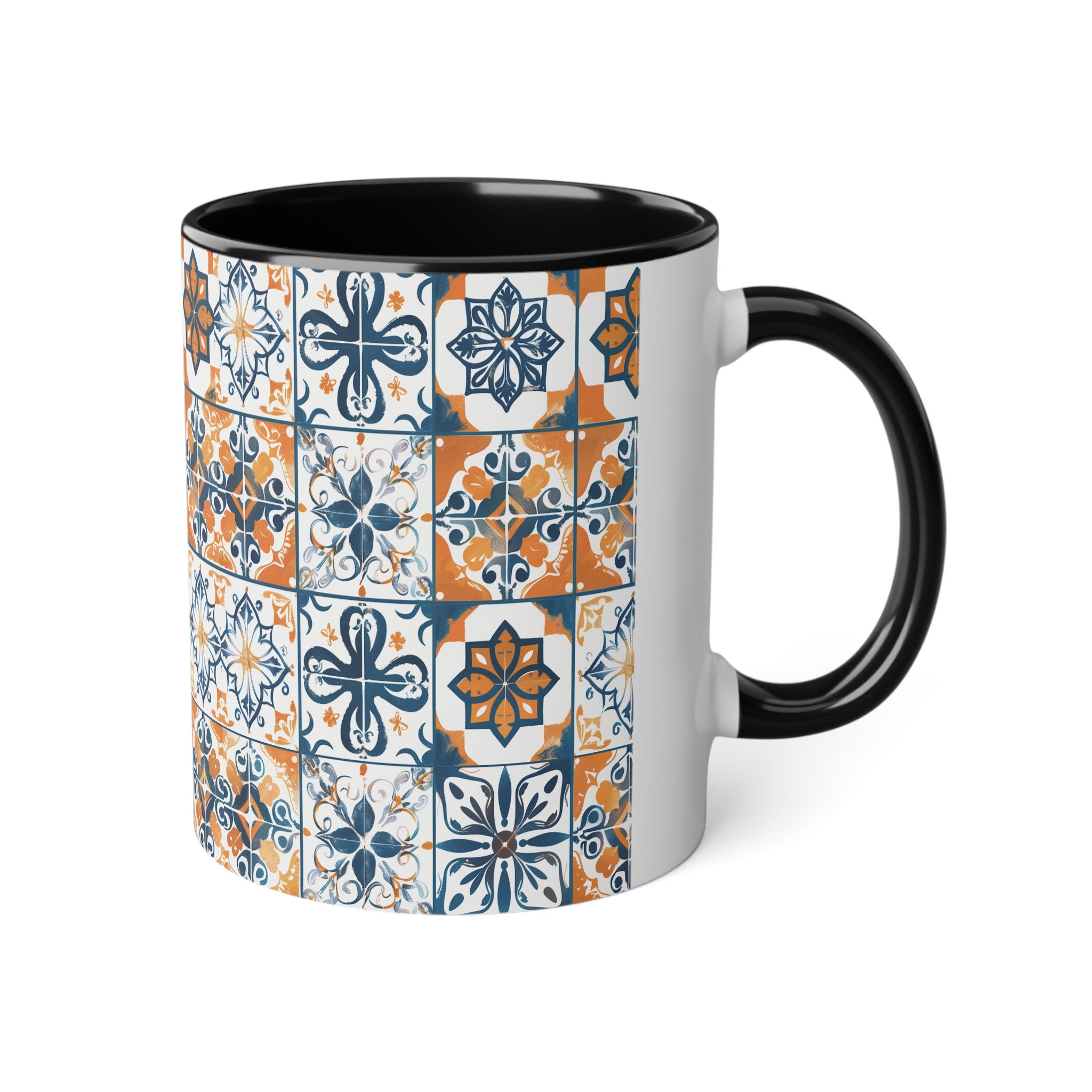 Portuguese Tiles Mug - Color Azulejo Mosaic Tea Cup - Etsy