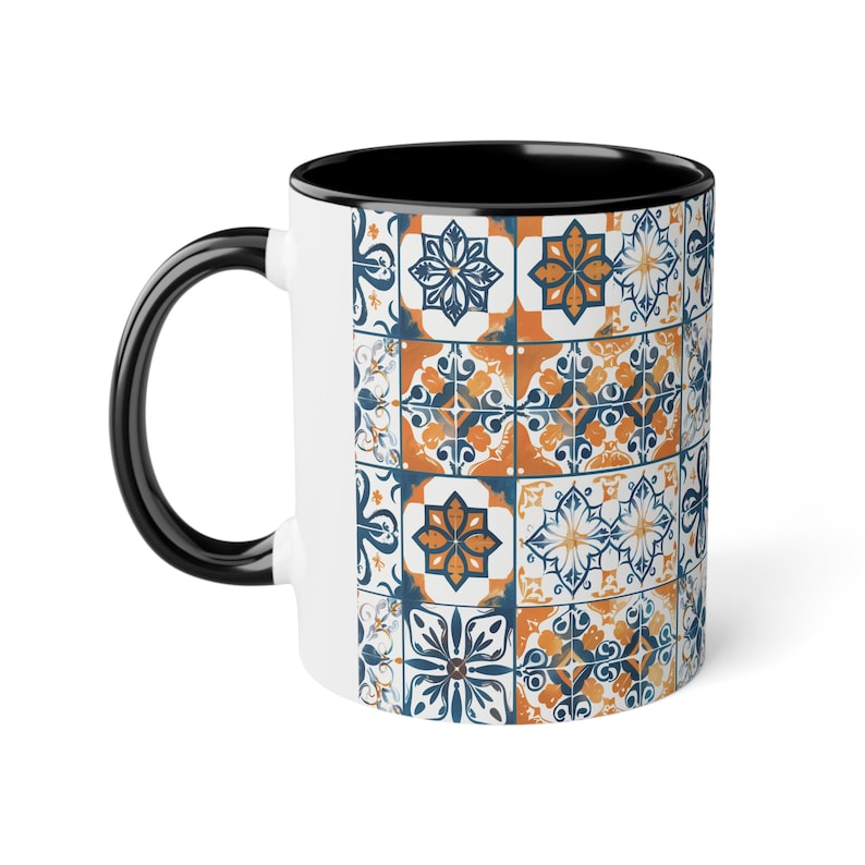 Portuguese Tiles Mug - Color Azulejo Mosaic Tea Cup - Etsy