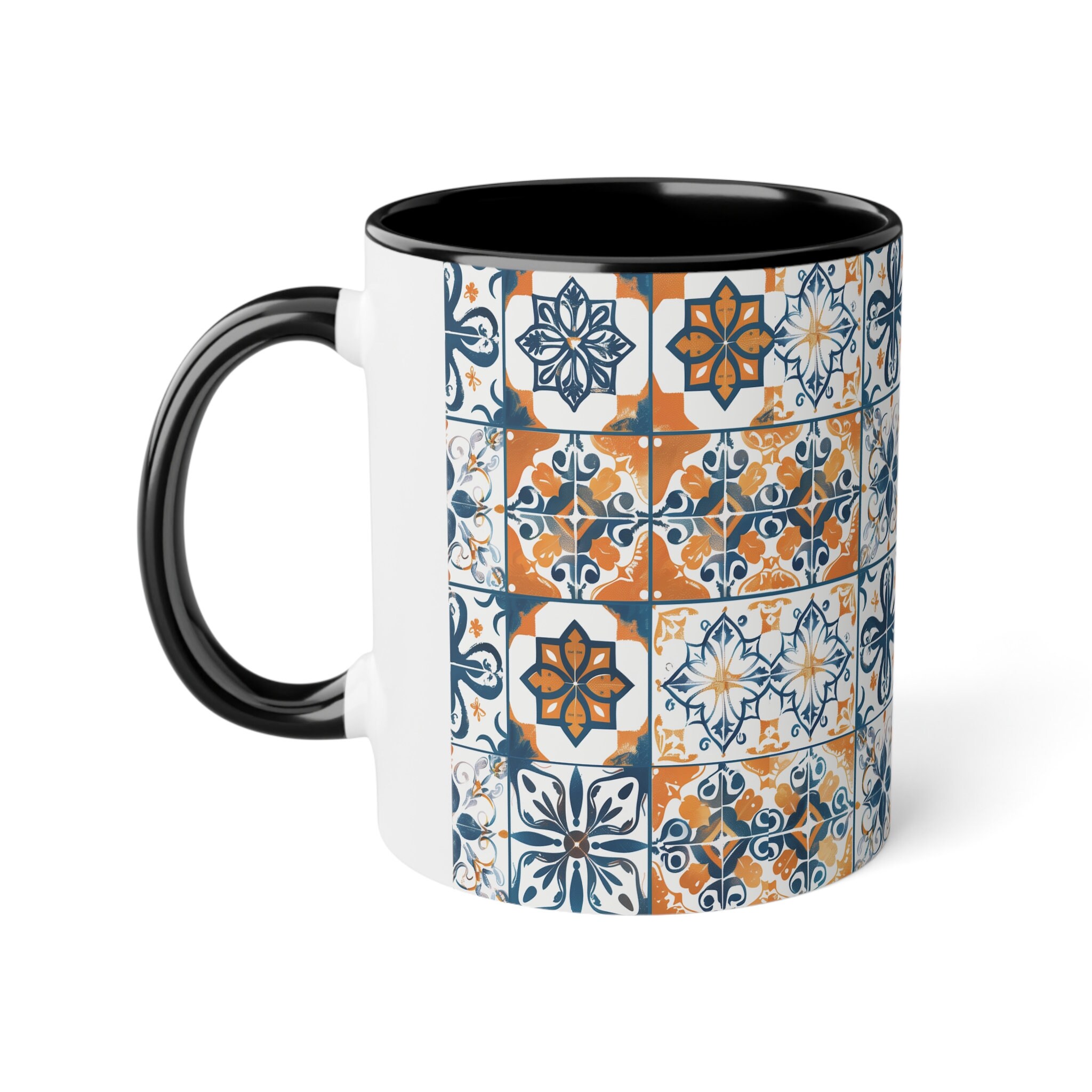 Portuguese Tiles Mug - Color Azulejo Mosaic Tea Cup - Etsy